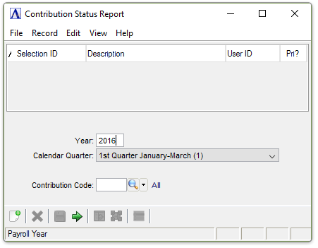 PR - Contribution Status Report