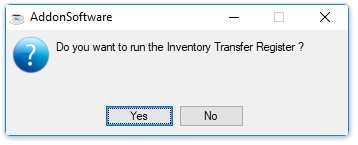 IV - Inventory Transfer Register