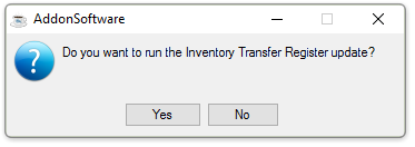 IV - Inventory Transfer Register